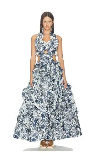 Cult Gaia Wynter Dress With Ruffled Layers