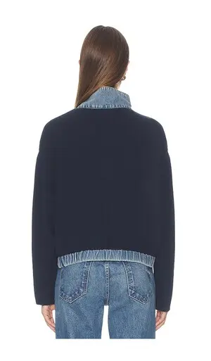 Blanknyc Denim Track Jacket In . Also