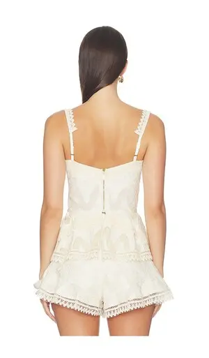 PatBO Bertha Lace Top - White