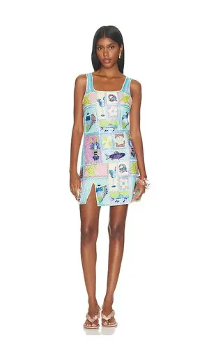 OCEANUS Sequin Embellished Mini Dress