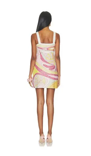 OCEANUS Embellished Mini Dress