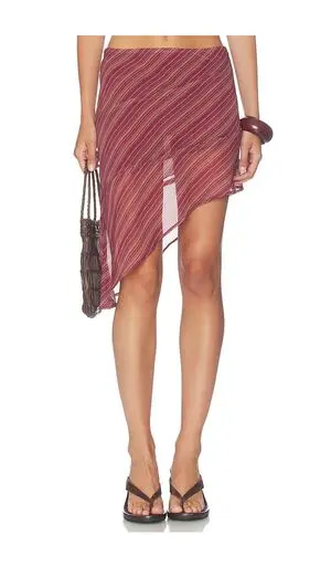 BELLA VENICE X Revolve The Harley Skirt - Brick
