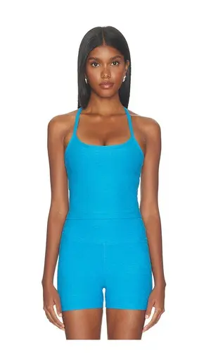 Beyond Yoga Spacedye Slim Racerback Cropped Tank Top - Blue