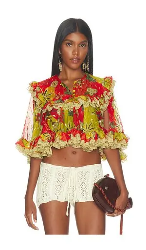 SIEDRES Rosa Top In . Also - Red