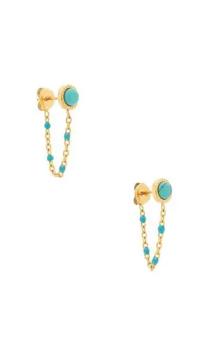 PETIT MOMENTS Turquoise Drop Earrings