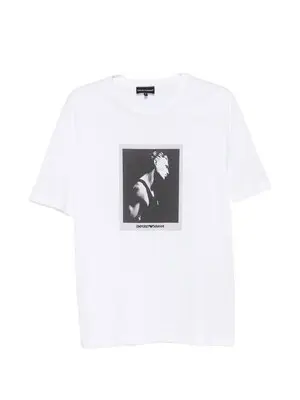 Emporio Armani Printed Cotton T-shirt