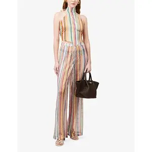 Missoni Chevron Halterneck Cotton-blend Top