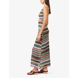 Missoni Cut-out Chevron Knitted Maxi Cover Up