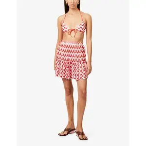 Missoni Floral-print Knitted Mini Skirt