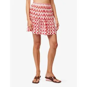 Missoni Floral-print Knitted Mini Skirt
