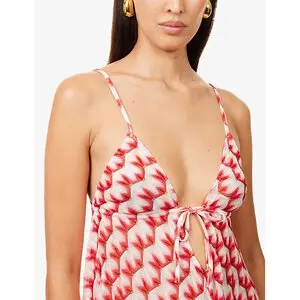 Missoni Chevron Knitted Jumpsuit Cover Up