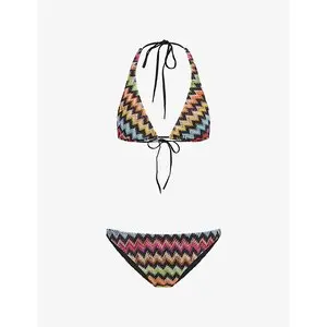 Missoni Zigzag Raschel-knit Bikini Set - Multi