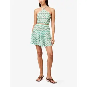 Missoni Floral-print Knitted Mini Skirt