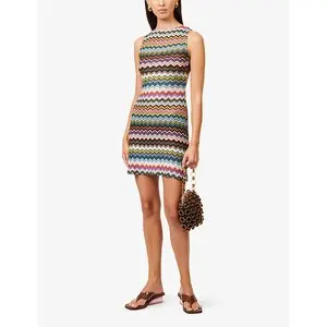 Missoni Backless Chevron Knitted Mini Cover-up