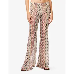 Missoni Zig-zag Flared Mesh Trousers
