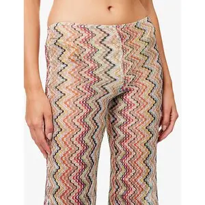 Missoni Zig-zag Flared Mesh Trousers