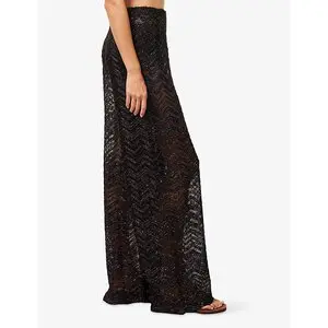 Missoni Sequined Lamé Knitted Trousers