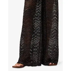 Missoni Sequined Lamé Knitted Trousers