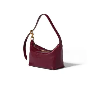 Miu Miu Spirit Nappa Leather Bag - Amaranth Red