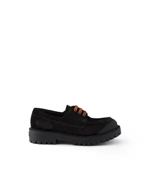 Prada Waxed Suede Lace-up Shoes