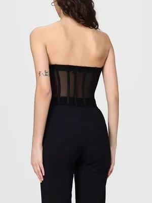 Elisabetta Franchi Crepe Bustier Top