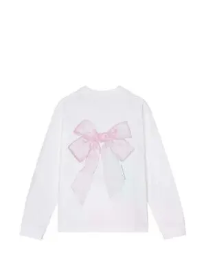 Cecilie Bahnsen Bow-print Long-sleeve T-shirt