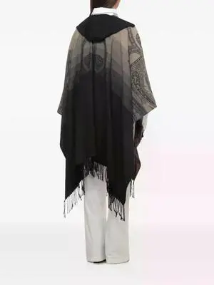 Etro Paisley-pattern Fringed Cape