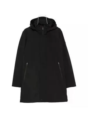 Peuterey Hooded Zip-up Coat - Black