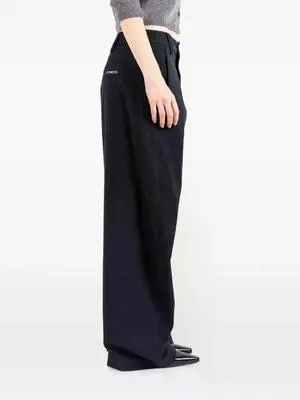 SOCIETE ANONYME Wide-leg Trousers With Numerical Print