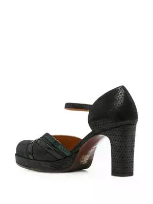 Chie Mihara Ledana Snakeskin-effect Heeled Pumps