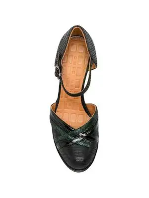 Chie Mihara Ledana Snakeskin-effect Heeled Pumps