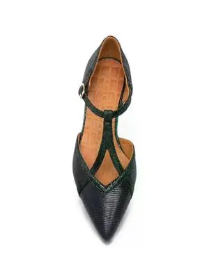 Chie Mihara Hidrow Reptile-effect T-bar Heeled Pumps