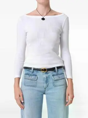 Citizens Of Humanity Long-sleeve V-neck T-shirt - White