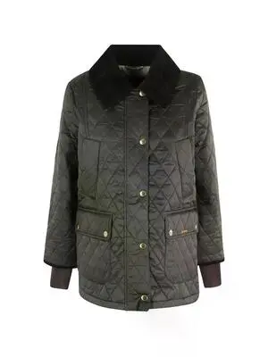 Barbour Quilted Corduroy Collar Jacket - Green