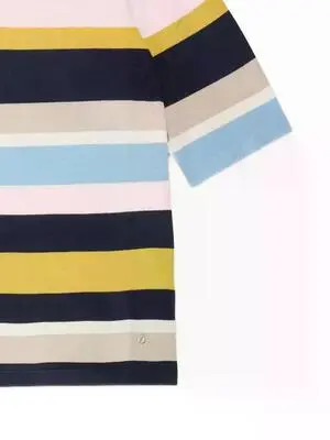 OTTOD'AME Striped Crew-neck T-shirt - Blue