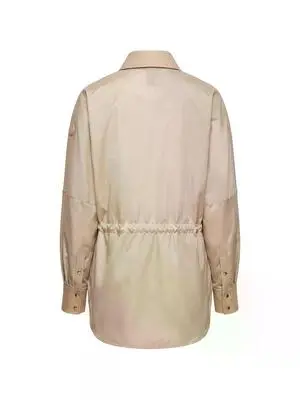 Moncler Leather Long-sleeve Shirt
