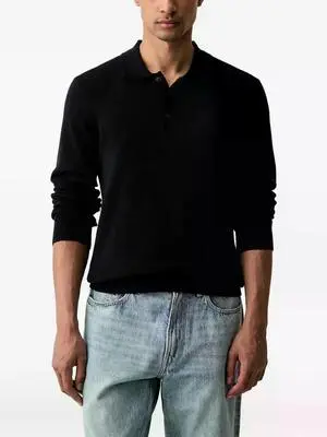 TRUSSARDI Long-sleeve Polo - Black