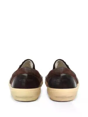 GOLDEN GOOSE Stud-embellished Leather Sneakers