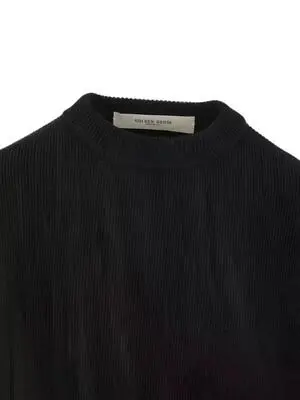 GOLDEN GOOSE Logo Embroidered Crewneck Sweater