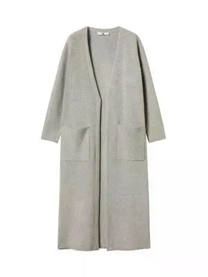 TWINSET Long Patch-pocket Coat - Grey