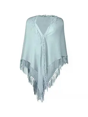 Minnie Rose Cashmere Fringe Shawl
