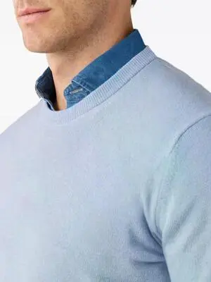 HACKETT LONDON Elbow-patch V-neck Knit