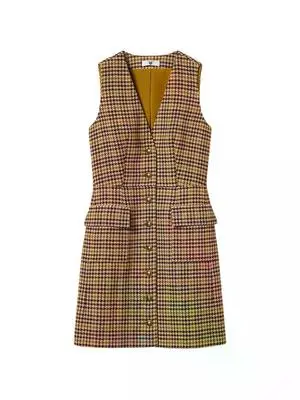 TWINSET Short Houndstooth Shirt Dress - Neutrals