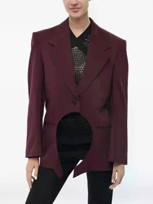 Off-White Meteor Cut-out Blazer - Red