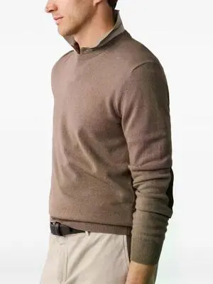 HACKETT LONDON Elbow-patch Crew-neck Knit
