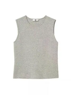 TWINSET Fitted Sleeveless Jumper - Grey