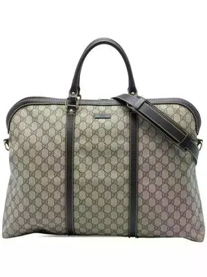 Gucci Gg Supreme Travel Bag - Neutrals