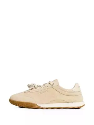 TWINSET Suede Trainers With Tassels - Neutrals