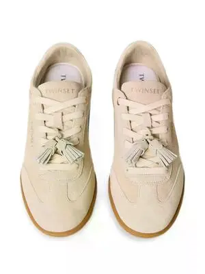 TWINSET Suede Trainers With Tassels