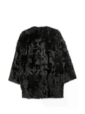 LISKA Textured Fur-finish Jacket